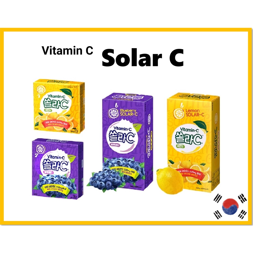[Korea Eundan] Solar C Vitamin C 20T/80T From Child to Adult Chewable Blueberry Lemon | Shopee ...