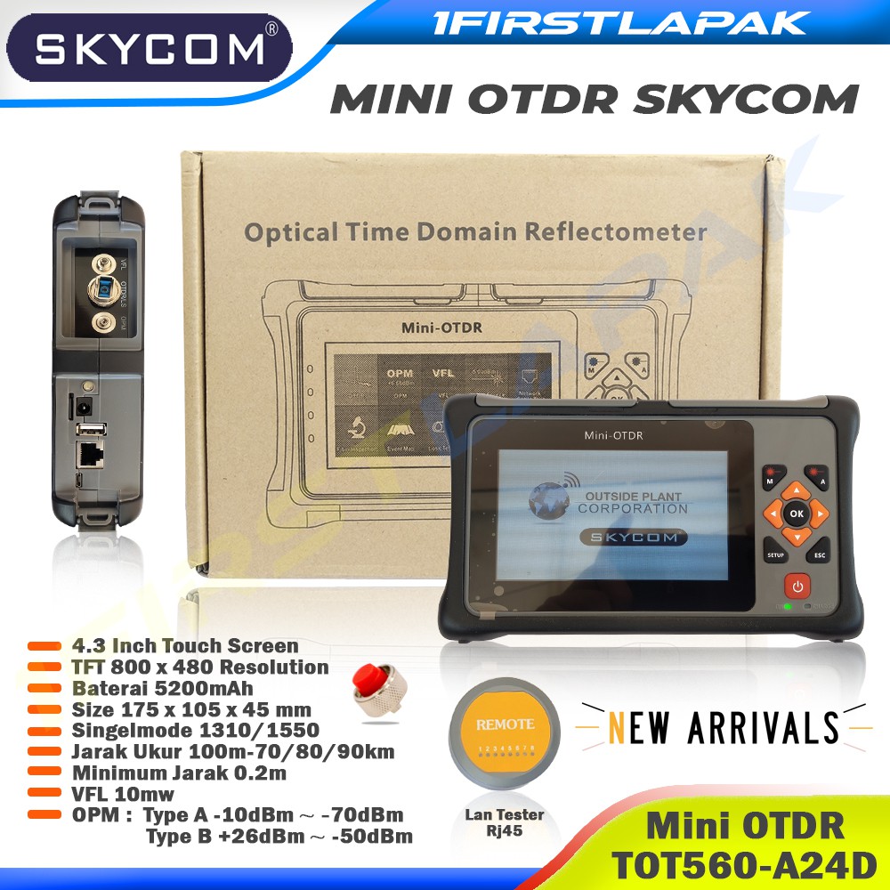 Otdr Mini Smart OTDR Mini Skycom OTDR Fiber Optic OPM VFL Optical Time ...