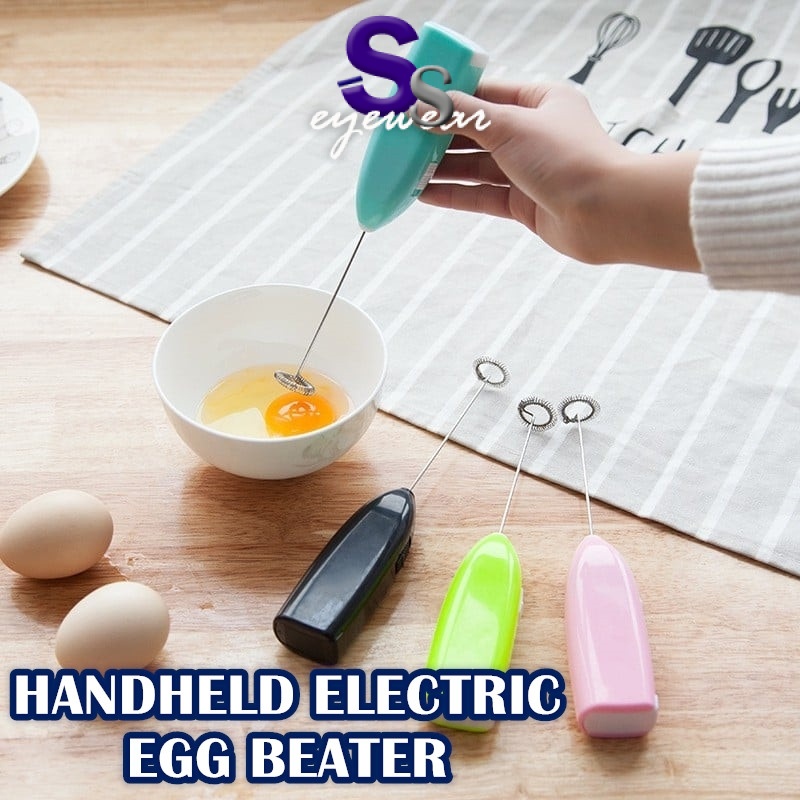 Hand-held Electric Egg beater Foamer Milk Drink Coffee Blender Egg ...