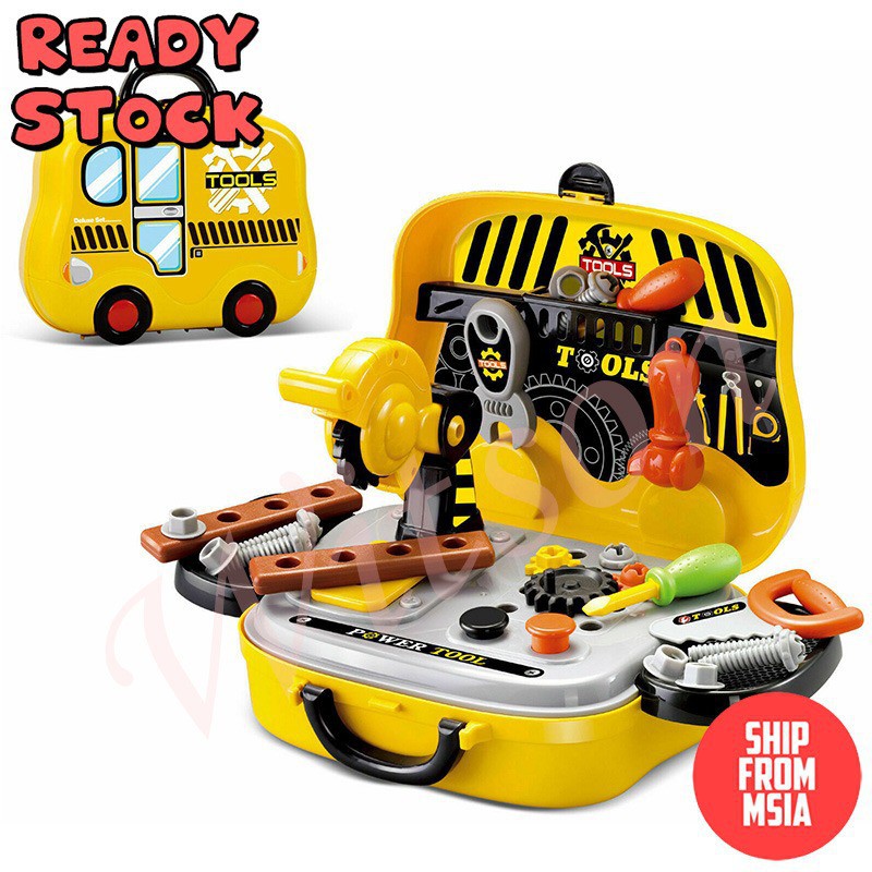 Construction Tools Set with Wheels and Carry Handle (1044) | Shopee ...