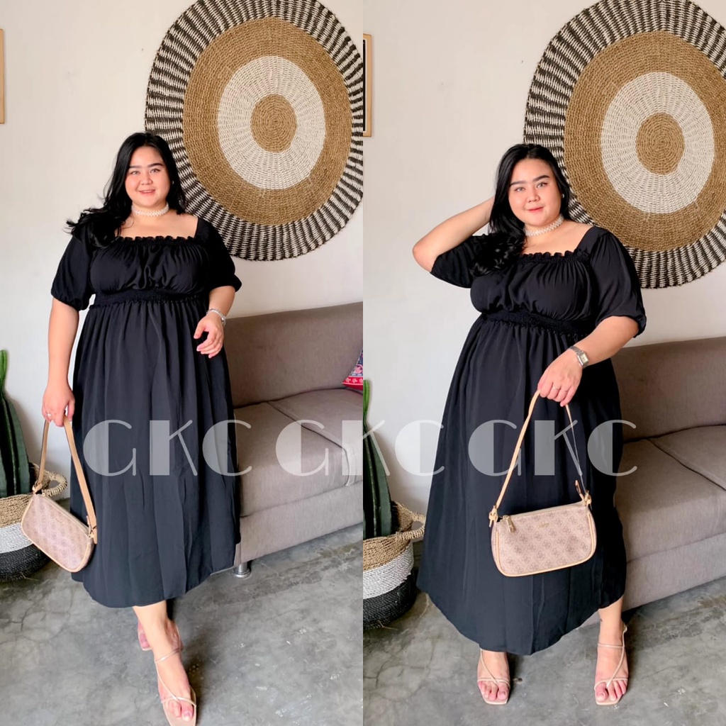 Minsol Jumbo Dress | Big Size Full Rubber Sabrina Dress | Plus Size ...