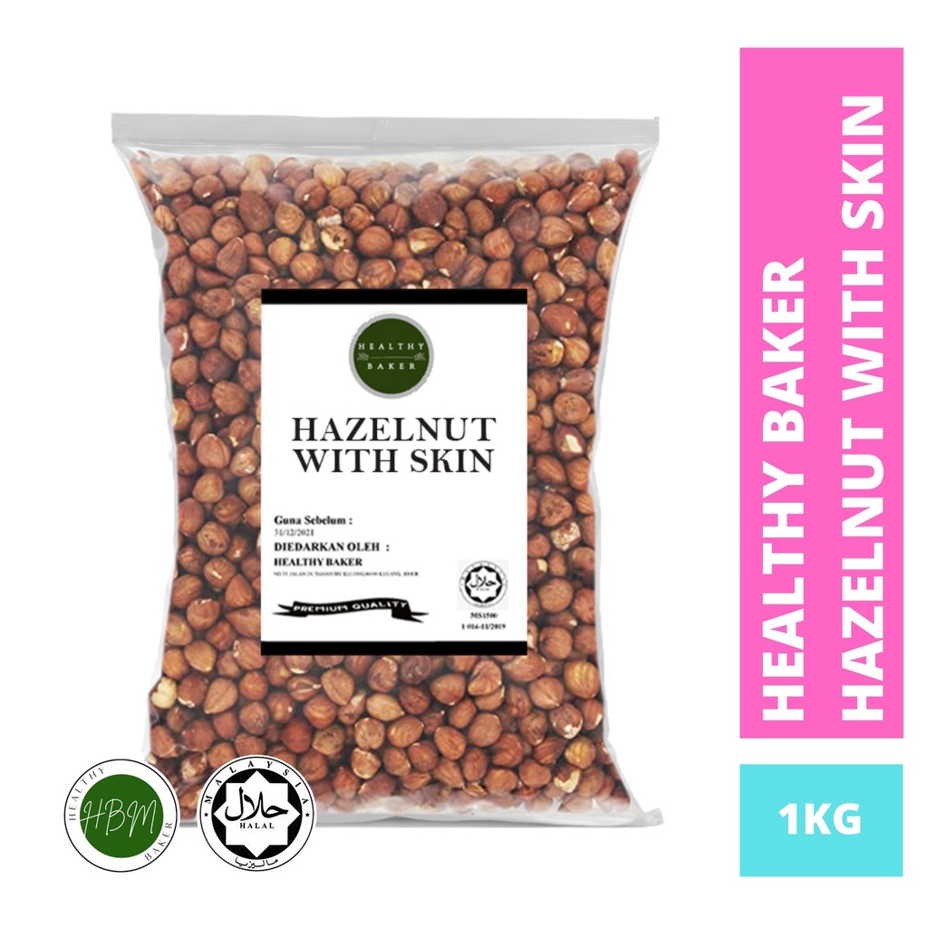 Hazelnut with Skin halal / imported / premium / fresh - Price | Shopee ...