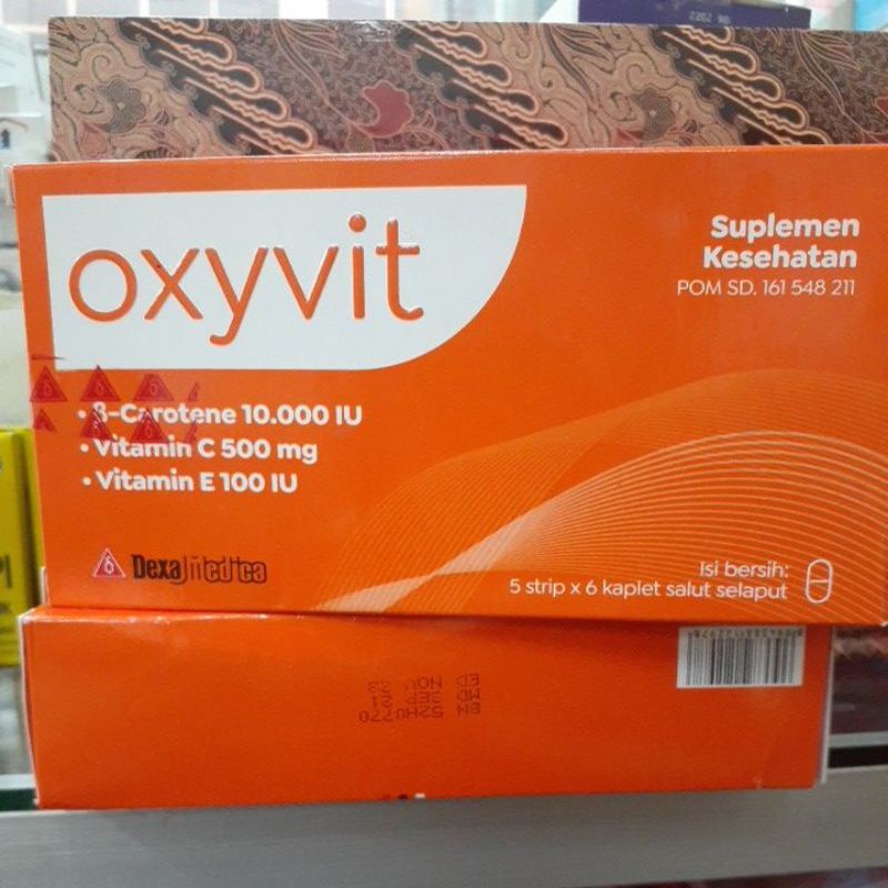 Oxyvit Vitamin C Plus Vitamin E Oxyvit Original Oxyvit Box | Shopee ...