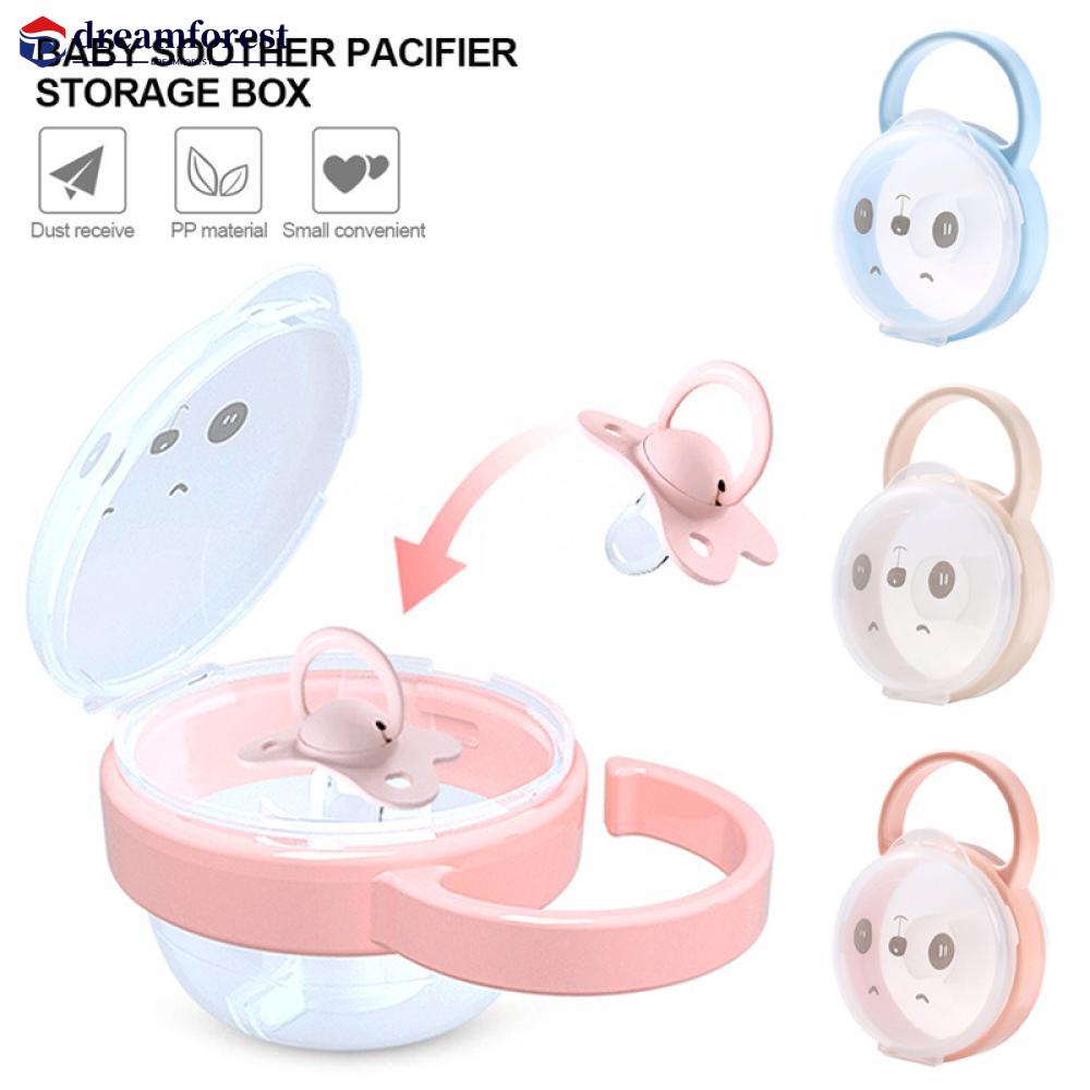 DREAMFOREST Baby Pacifier Box PP Plastic Soother Container Holder Box ...