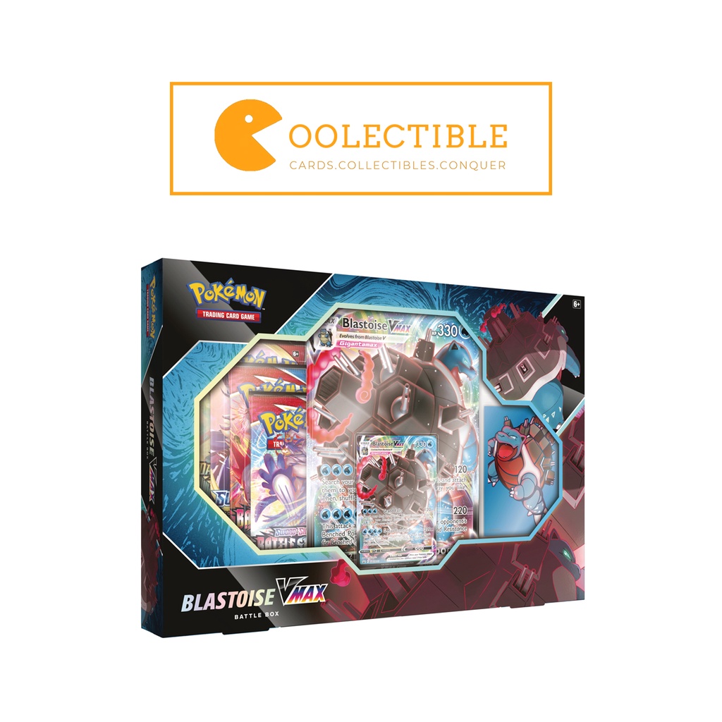Pokémon TCG: Venusaur VMAX or Blastoise VMAX Battle Box | Shopee Singapore
