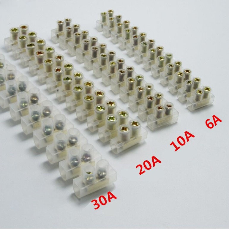 6A 10A 20A 30A,Wire connector strip,Isolation screw terminal | Shopee ...
