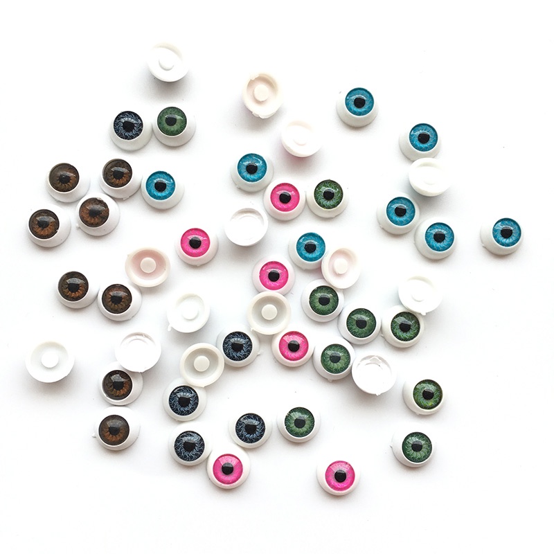 20pcs/lot 12mm Doll Eyeballs Round Acrylic Eyes for DIY Doll Bear ...