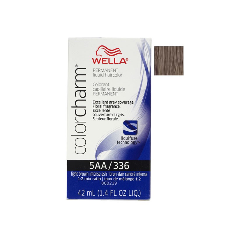 Wella Color Charm Permanent Liquid Hair Color - 5AA/336 Light Brown ...