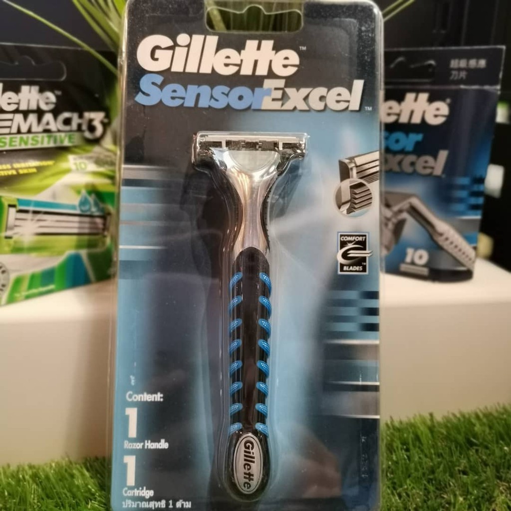 GILLETTE SENSOR EXCEL RAZOR WITH 1 BLADES 661096 | Shopee Singapore