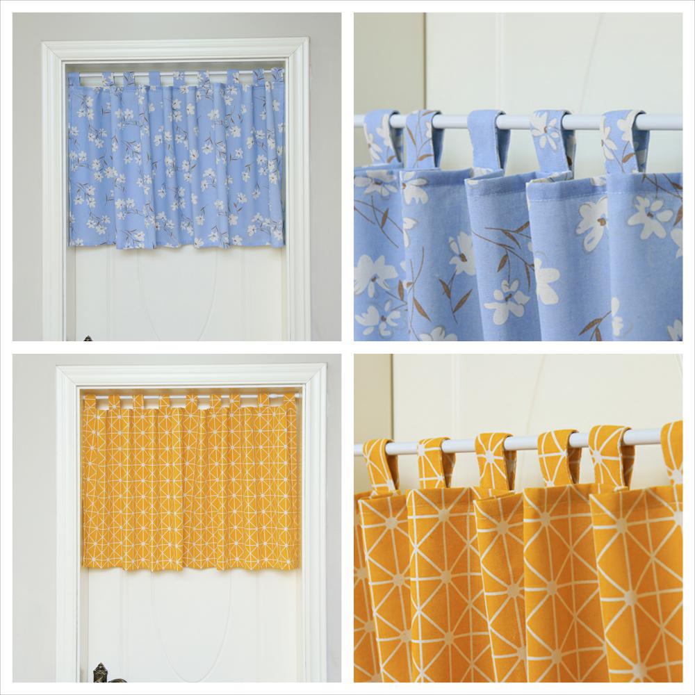Ready Stock Modern Curtain For Kitchen Curtain Yellow Window Tier and ...