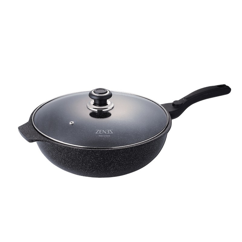 Zenez 32cm Cooking Wok ( Black ) | Shopee Singapore