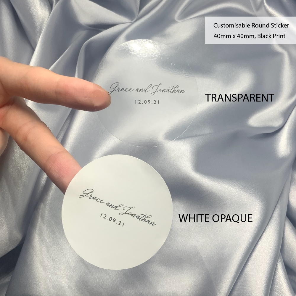 Customisable Round Wedding Sticker | Shopee Singapore