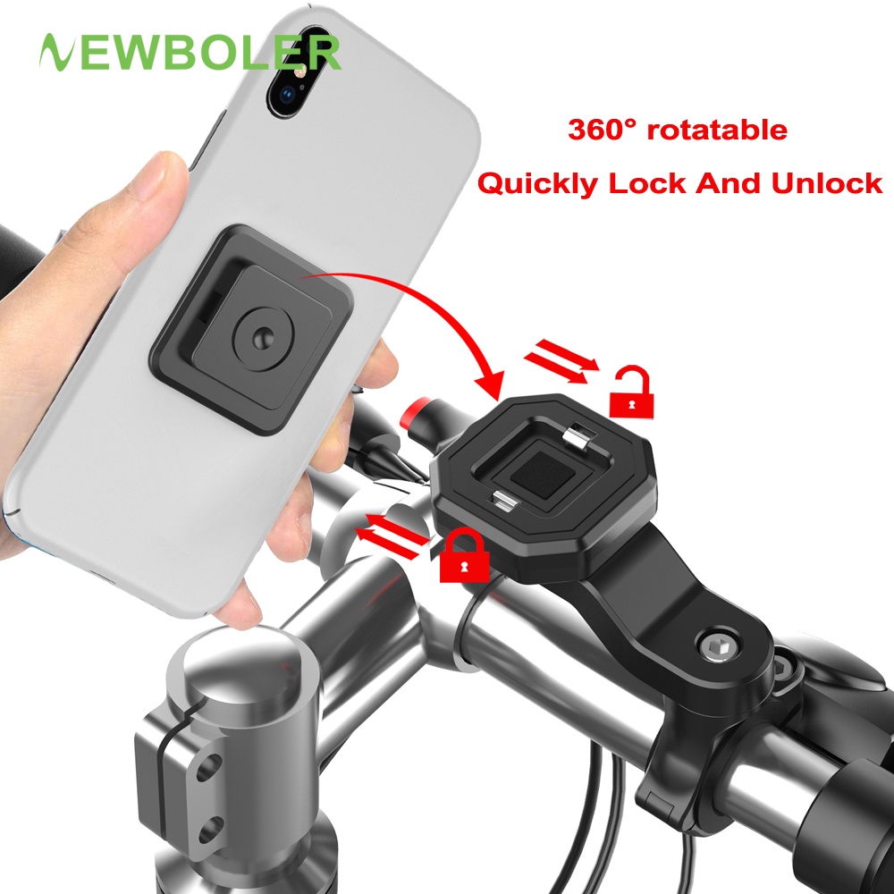 Bicycle Phone Holder Upgrade Quick Release Bike Phone Stand 360 ...