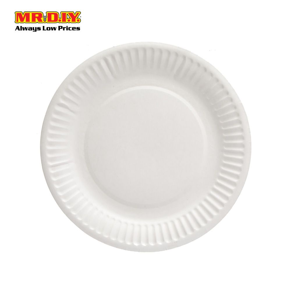 (MR.DIY) Disposable Paper Plate [6inch] (20pcs) | Shopee Singapore