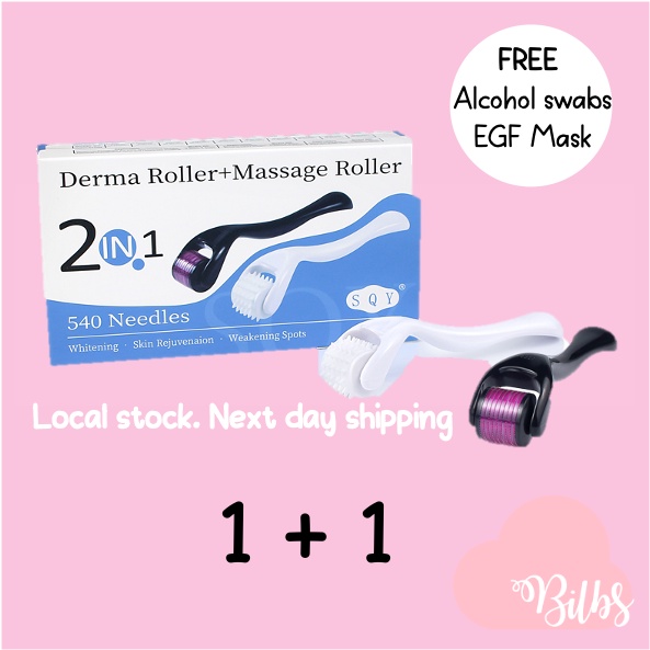 FREE MASK Derma MTS Roller 540 Titanium DRS Dermaroller Micro Needle ...