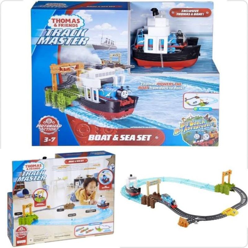 BNIB: Thomas & Friends Fisher Price TrackMaster, Boat & Sea Playset ...
