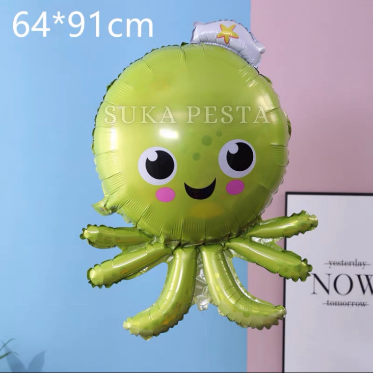 JUMBO OCTOPUS FOIL BALLOONS / JUMBO OCTOPUS BALLOONS / JUMBO SQUID ...