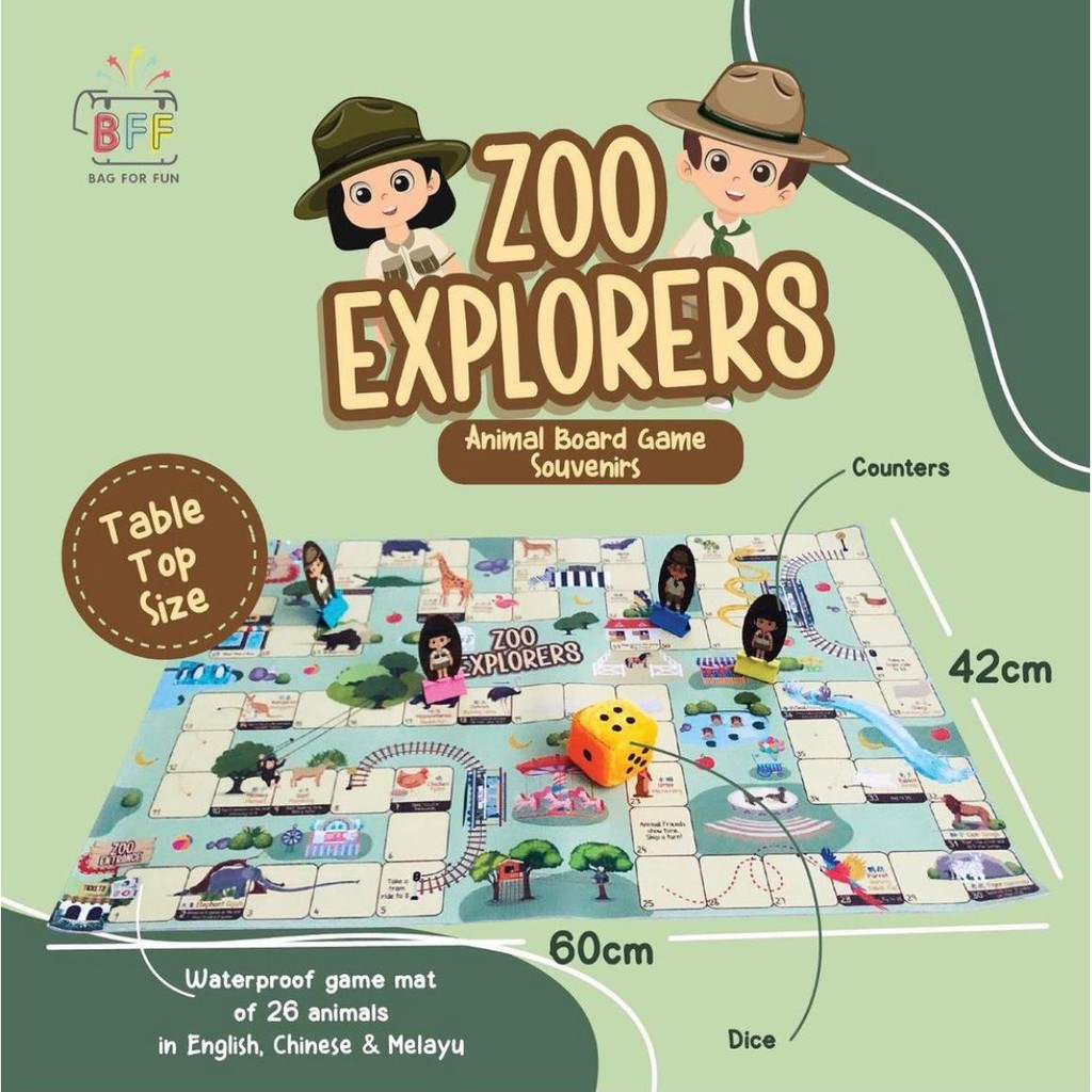 Table Top Board Game - Zoo Explorers | Shopee Singapore