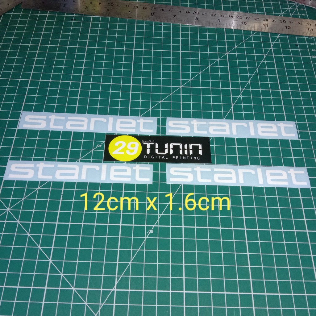 Cutting Sticker Sticker Oracal Door Handle Toyota Starlet | Shopee ...