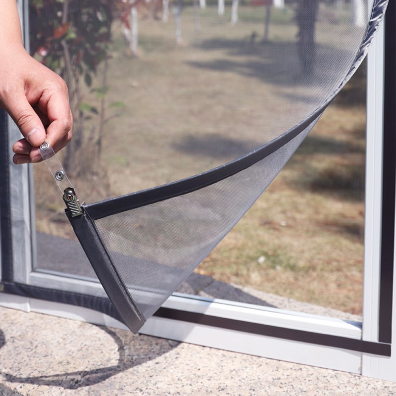 Custom Size Window Mesh Net Magnetic Invisible Fly Mosquito Screen Net ...