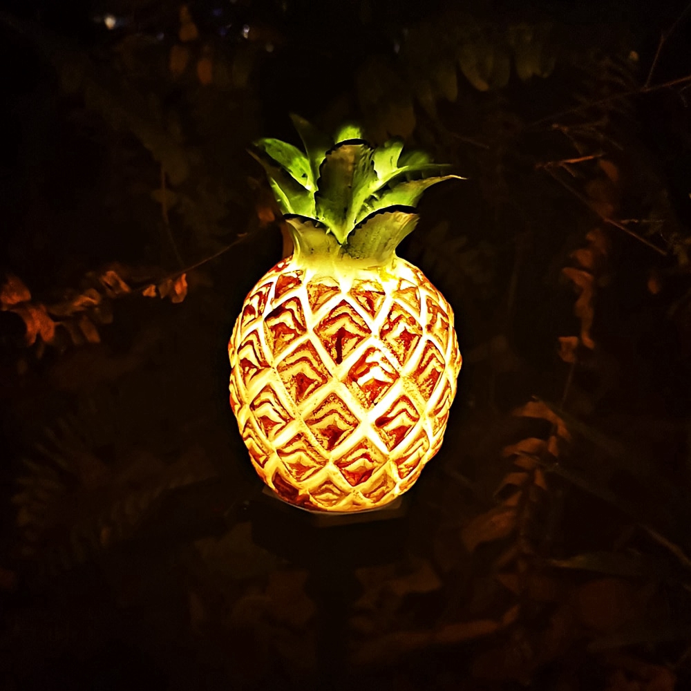 Outdoor Waterproof Solar Light LED Fruit Plant Shape Pineapple Modeling ...