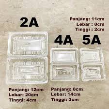 Plastic mica cake box size 4A contains 25 pcs | Shopee Singapore