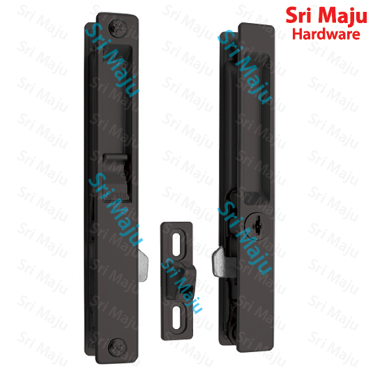 MAJU SGL-A6 Quality Sliding Glass Door Handle Lock Silver Brown ...