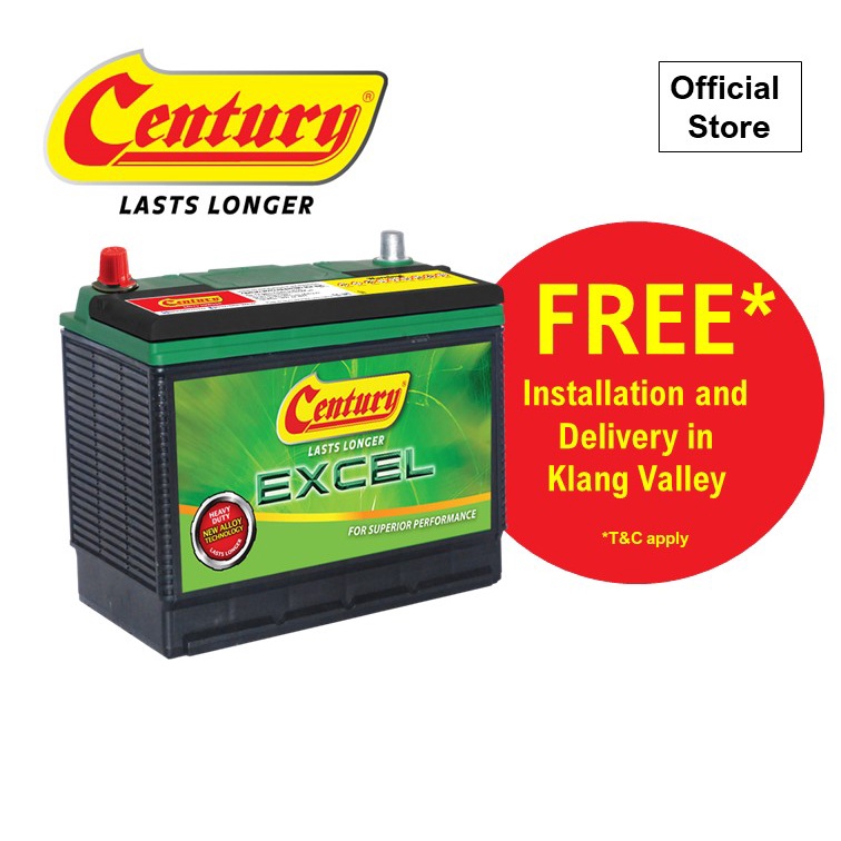 Century Car Battery NS60L / 60B24L Century Excel + Klang Valley / Johor Bahru Delivery ...