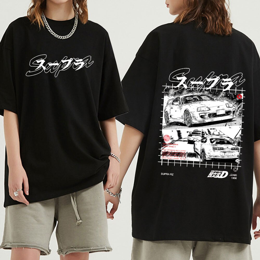 Large size Drift Japanese Anime AE86 Initial D Double Sideds and Men's ...