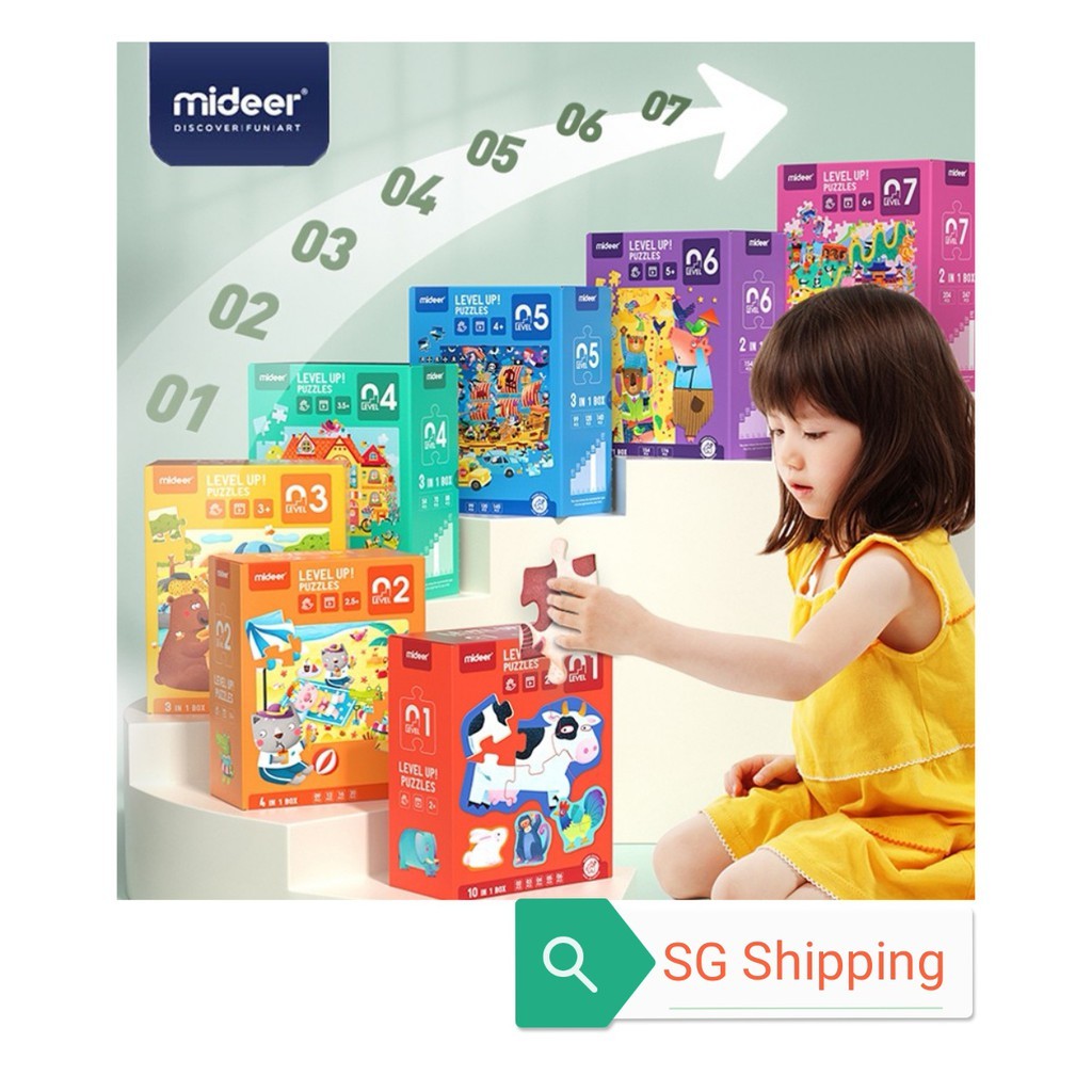 (SG Ready Stock) MiDeer Advanced Puzzle Level Up Educational Toy ...