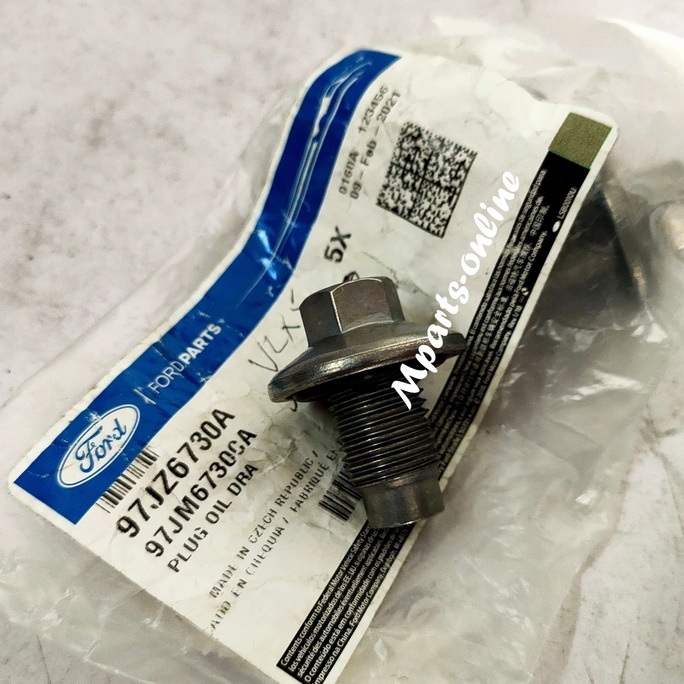 ENGINE OIL PAN NUT / DRAIN PLUG NUT / FORD RANGER T6 / RANGER T7 >97JZ ...