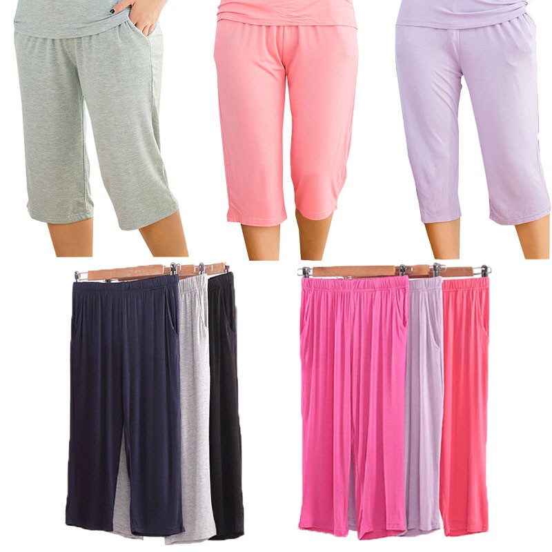 M-3XL Shorts for Women Homewear with Pockets Short Home Pants Sleep ...