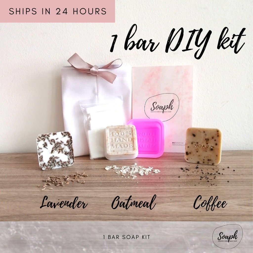 DIY Soap Making Kit! 1 Bar Organic Hand Made Soap in 30 Mins | DIY Kit ...