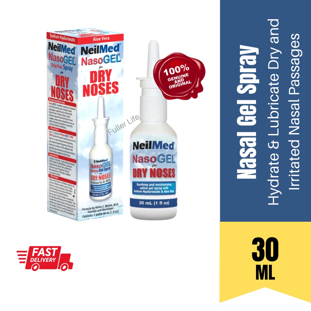 NEILMED Nasogel Spray (30ml) | For Dry Nose (EXP: 12/2026) | Shopee ...