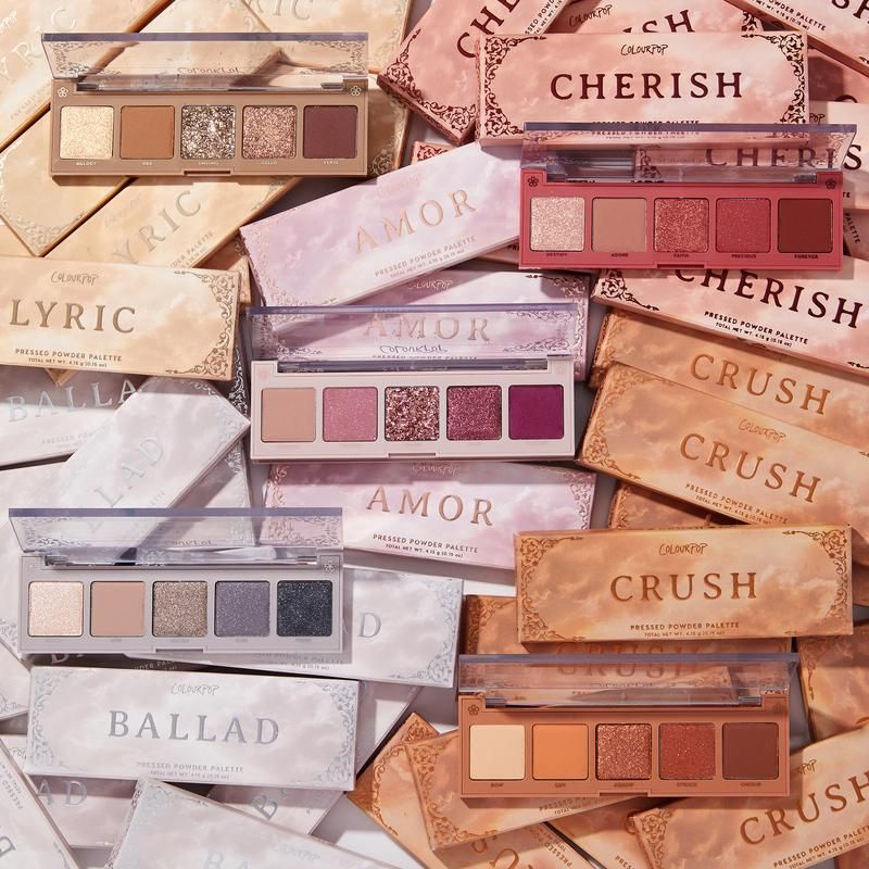 Colourpop Eyeshadow Palette Brand New Cherish Lyric Crush Amor Balland ...