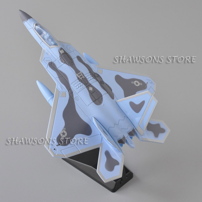 1:87 Scale Diecast Plane Model US F-22 Raptor Jet Fighter Pull Back ...