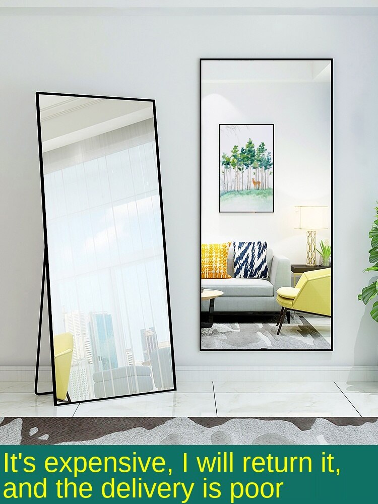 Standing Mirror Mirror full body dressing mirror floor mirror wall ...