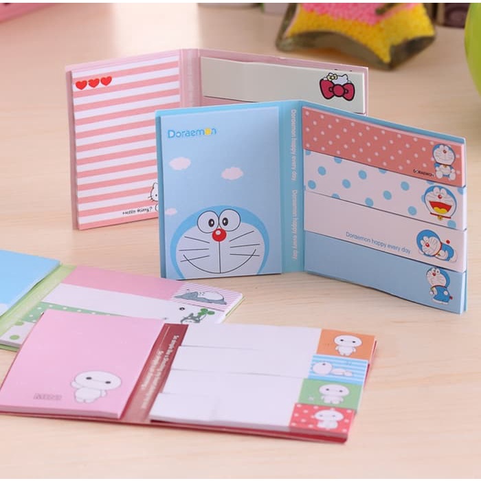 Cuci GUDANG STICKY NOTES DORAEMON BAYMAX Character | Shopee Singapore