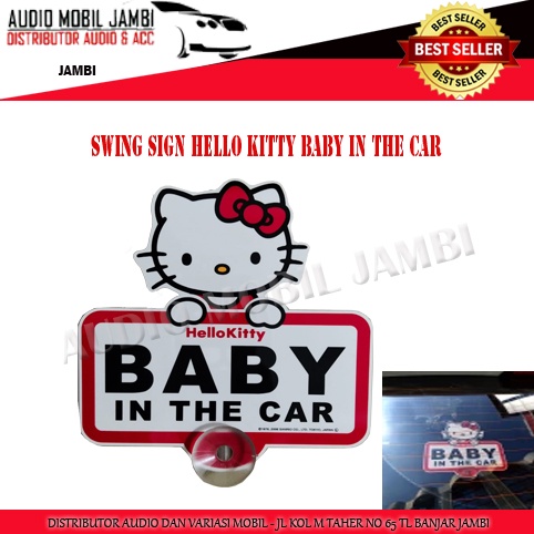 GANTUNGAN HELLO KITTY Car REAR WINDOW HANGERS Hello Kitty Swing Sign ...