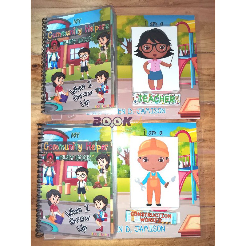 Community Helpers Picture Matching Busy Book | Shopee Singapore