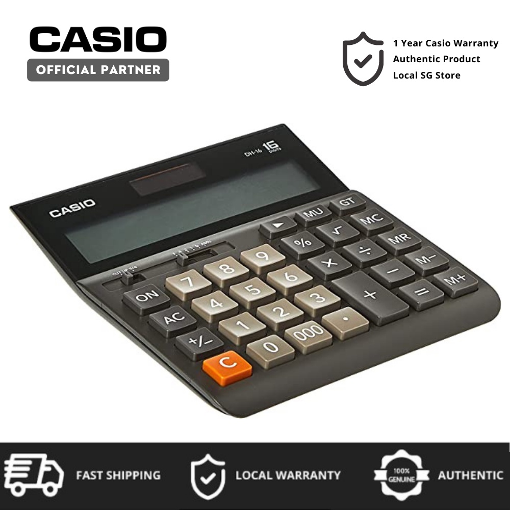Casio Wide Format Keypad DH-16 With Spacious Keypad Layout 16 Digits ...
