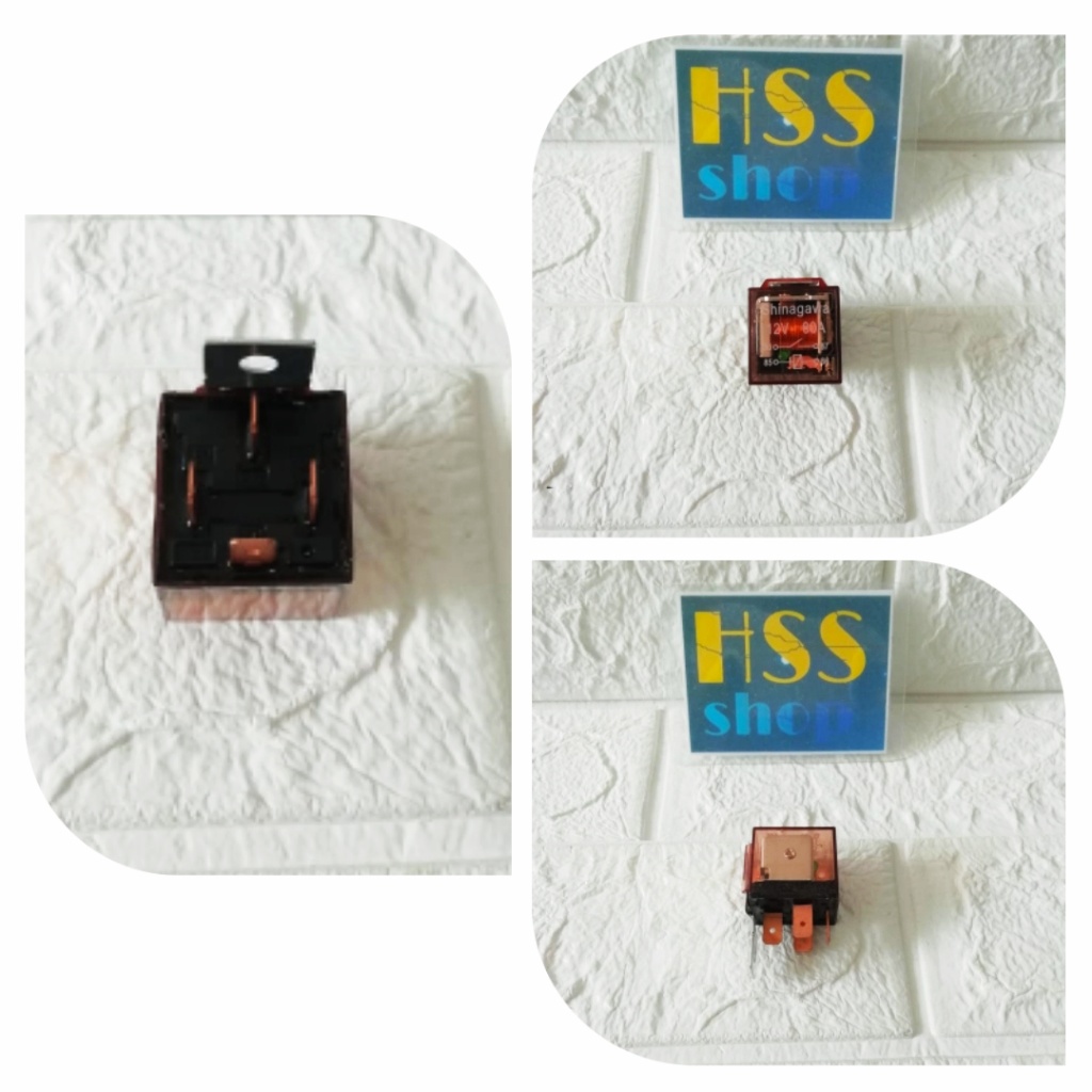 Light Relay - Horn 4 Feet 12 Volt 80A Clear LED indicator. | Shopee ...