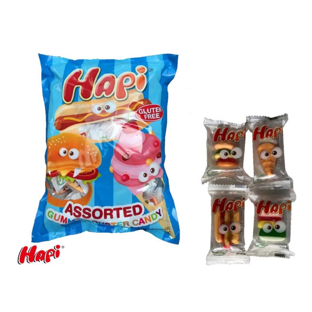 Hapi Assorted Gummy Candy 40 pcs | Shopee Singapore