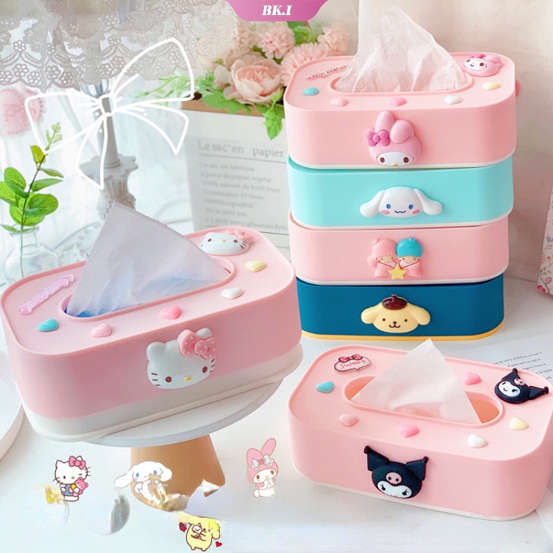 21Cm Cartoon Foldable Tissue Box Sanrios Anime My Melody Kuromi ...