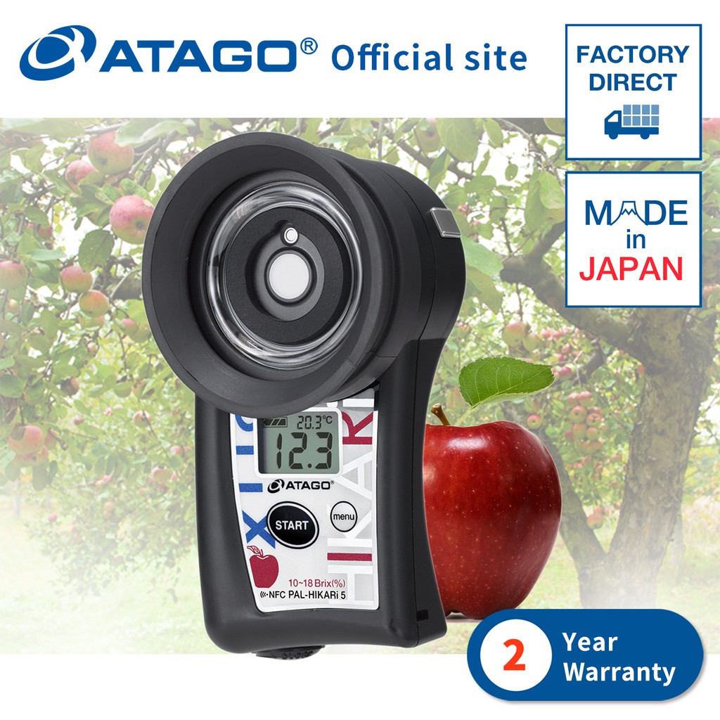 ATAGO Non-destructive IR Brix Meter for Apple PAL-HIKARi 5 Handheld ...
