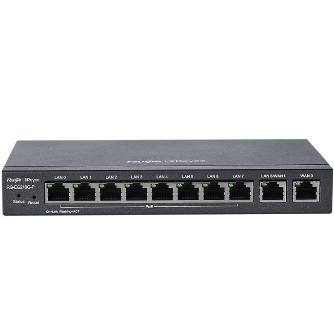 Reyee 10-Port Gigabit Cloud Managed PoE Router Model: RG-EG210G-P ...