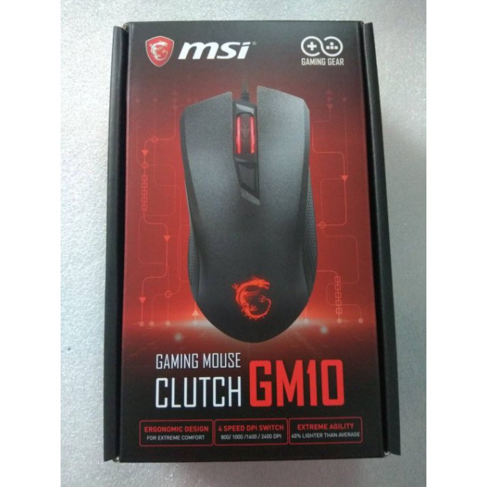 Msi Msi Gm10 Classic Emulate Right Hand Gaming Mouse | Shopee Singapore