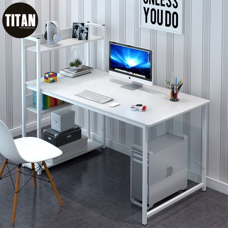 Titan Modern Computer Laptop Desk Study Table With Book Shelf | Shopee ...