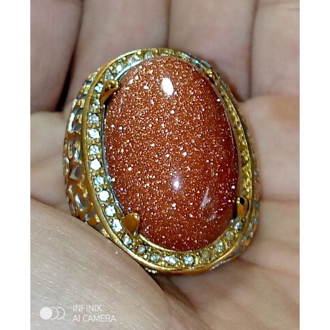 Gold sand ring stone | Shopee Singapore