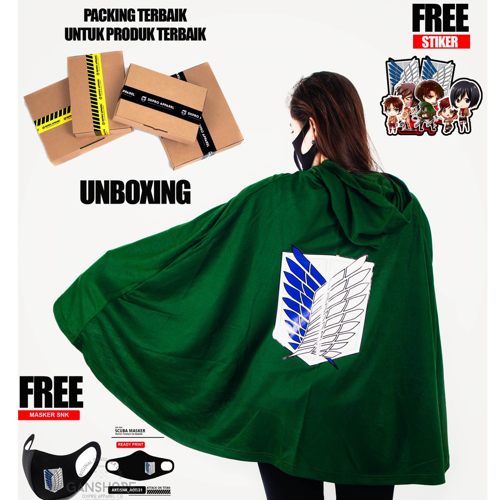 Cloak ATTACK ON TITAN SNK (Shingeki no Kyojin)/Robe AOT Scouting Legion ...